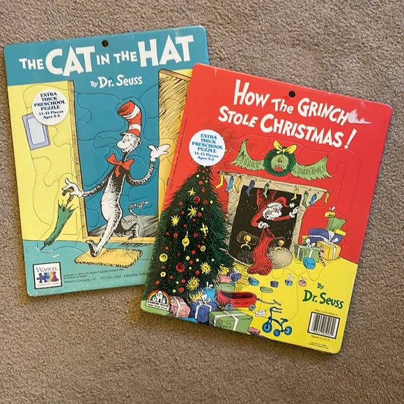 Dr. Seuss | Toys | 985 Dr Seuss Extra Large Thick Preschool Puzzles Set ...